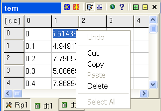 Working with matrices
